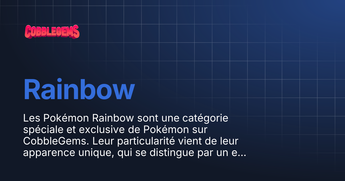 Rainbow | Wiki CobbleGems